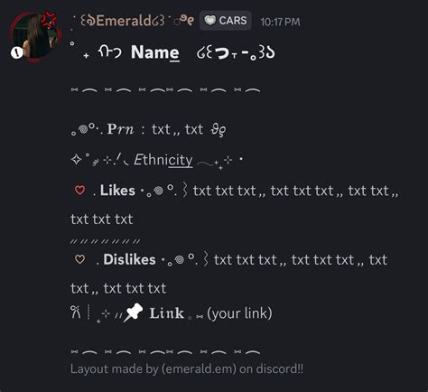 Discord Server Intro Template