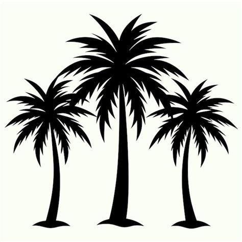 A Group Of Palm Trees With The Words Palm Trees On The Top Premium Ai