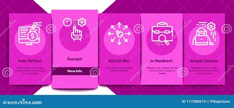 Pentesting Software Onboarding Elements Icons Set Vector Stock Vector Illustration Of Linear