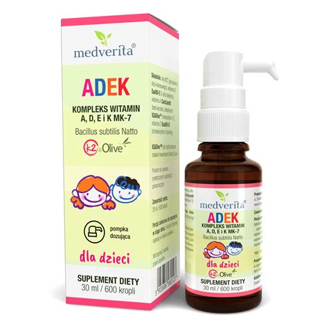 Medverita Witamina Adek Dla Dzieci Kompleks W Kroplach 30 Ml