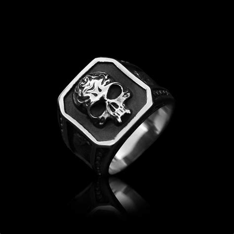 Ghost Stainless Steel Ring Edgy Jewelry Villainswear Villainswear