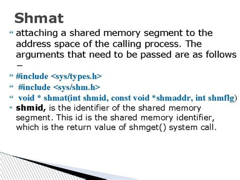 Shared Memory Ipc Mrs Ashwini Bhamre Shared Memory