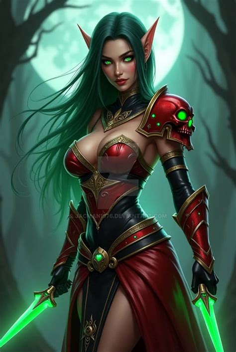Elf Female Assassin Lynani Keenblade By Jacman1976 On Deviantart