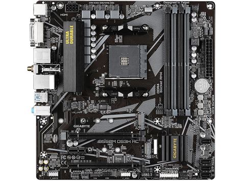 GIGABYTE B550M DS3H AC AM4 AMD B550 SATA 6Gb/s Micro ATX AMD Gaming ...