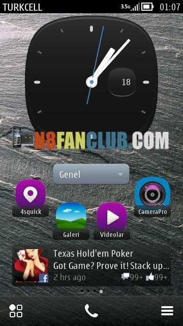 Big Analogue Clock Widget For Hacked Symbian Belle Sis Installation