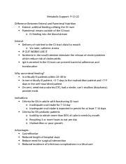 9 13 22 Enteral Nutrition Docx Metabolic Support 9 13 22 Difference