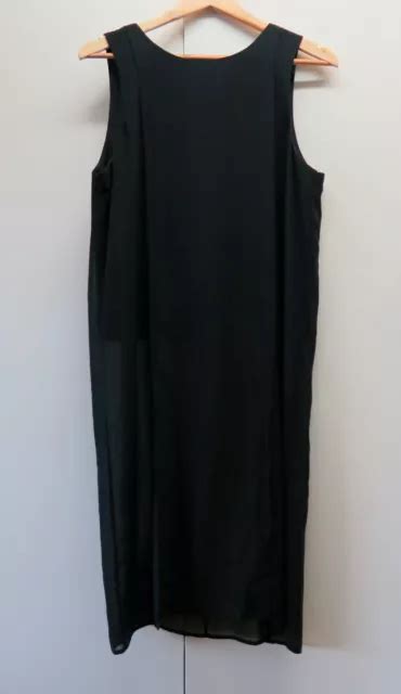 Pretty Black Long Sheer Top From Witchery Size 12 Eur 9 17 Picclick Fr