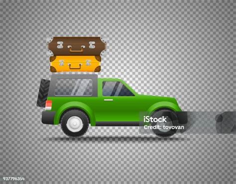 투명 한 배경에 고립 된 수하물 자동차입니다 계층 및 상세한 일러스트 레이 션 0명에 대한 스톡 벡터 아트 및 기타 이미지 0명 4x4 자동차 가방 Istock