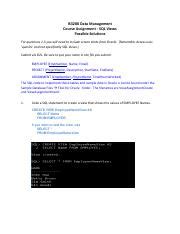 Assignmentsqlviewssolutions Pdf Is Data Management Course Assignment Sql Views Possible