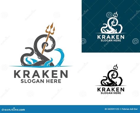 Trident Logo Template Cartoon Vector 158324511