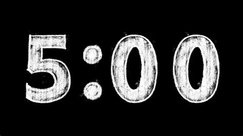 Chalk Full Diy Minute Countdown Transparent Background Free
