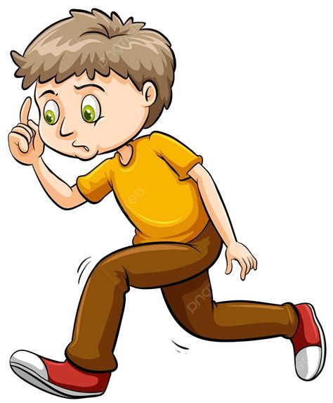 A Young Boy Thinking Drawing Worry Thinking Vector Drawing Worry