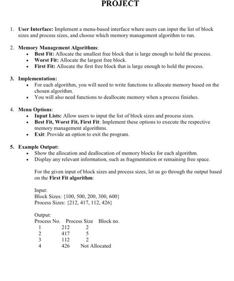 Solved Projectuser Interface Implement A Menu Based