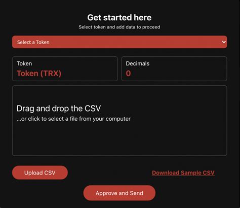How To Bulk Send Tron Tokens From A Csv File