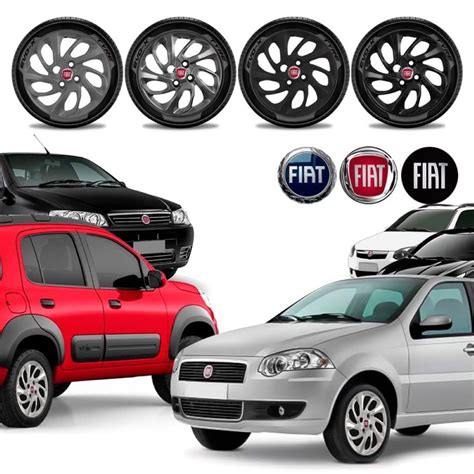 Jogo calota Fiat Siena Uno Way Argo Strada Palio Fire Aro em Promoção na Americanas