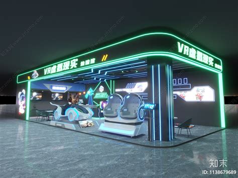 现代vr虚拟现实体验馆3d模型下载【id1138679689】知末3d模型网