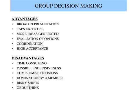 Ppt Group Decision Making Powerpoint Presentation Free Download Id
