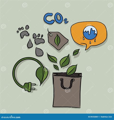 Ledizione Di Riscaldamento Globale Della Stampa Del Piede Del Carbonio