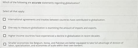 Solved Which of the following are accurate statements | Chegg.com