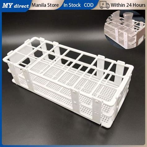 1pc White Detachable Test Tube Rack 24 Holes 60 Holes Lab Plastic Test Tube Rack For 25mm 16mm