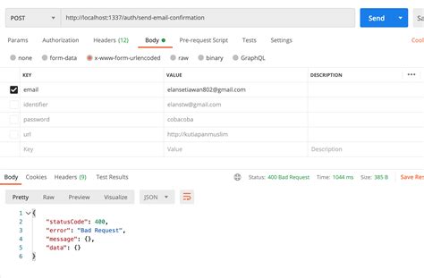 Forgot Password Got Bad Request 400 Response Strapi V325 — Community