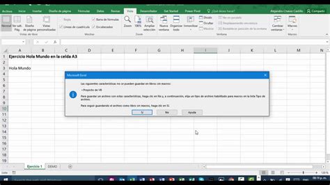 7 Guardar Un Libro De Excel Con Macros Youtube