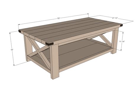 Ana White Rustic X Coffee Table Diy Projects