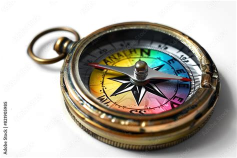 The Leadership Compass A Compass With Leadership Qualities Instead Of