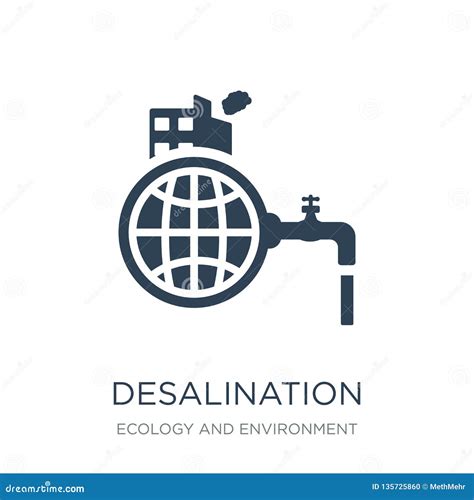 Desalination Icon In Trendy Design Style Desalination Icon Isolated On