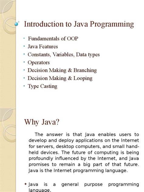 intro to java programming pdf java programming language java