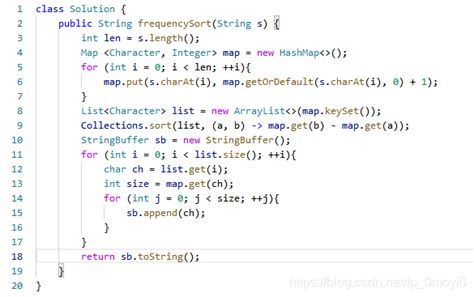 Leetcode 451 根据字符出现频率排序 根据map中的value重写排序list List New Arraylist Map