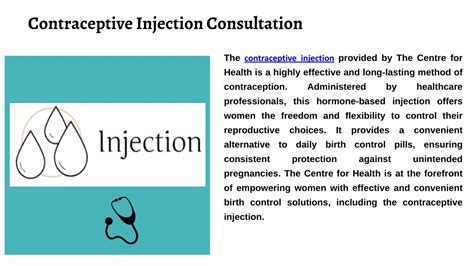 Ppt Ensuring Safe And Trusted Contraceptive Injections For Women