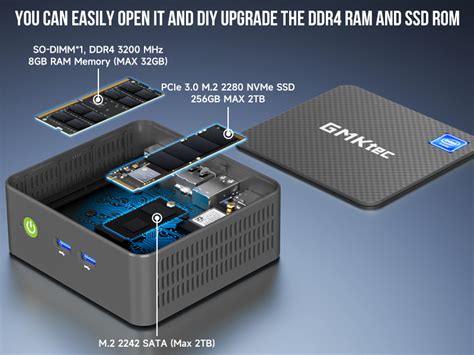 Gmktec G3 Plus Mini Pc Intel Twin Lake N150 Upgraded N100 16gb Ram 1tbb M 2 22160 Ssd Mini