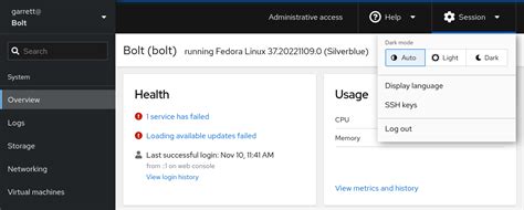 Dark Mode Switch Between Auto Light And Dark · Issue 17900 · Cockpit Projectcockpit · Github