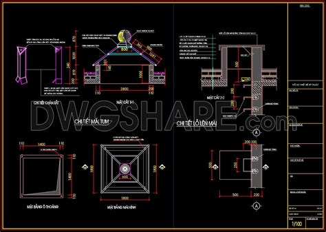199 The Detailed Cad Drawing Of The Roof Skylight For The House