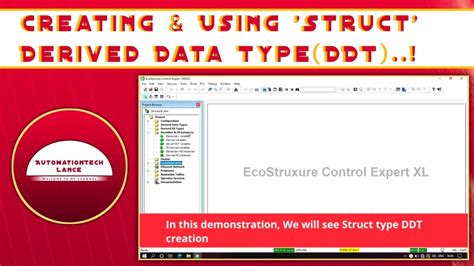 Creating And Using Struct DDT In EcoStruxure Control Expert