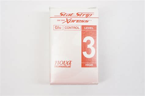 Nova Biomedical 41743 Stat Strip Xpress Glu Control Level 3 High 4ml