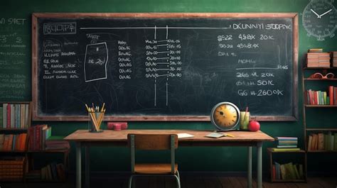 Premium Photo Chalkboard With Finance Class Background
