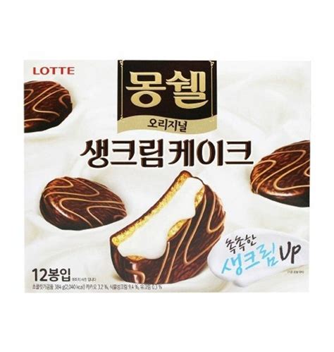 싸다몰 롯데제과 몽쉘 생크림 오리지널 384g 간식 티몬
