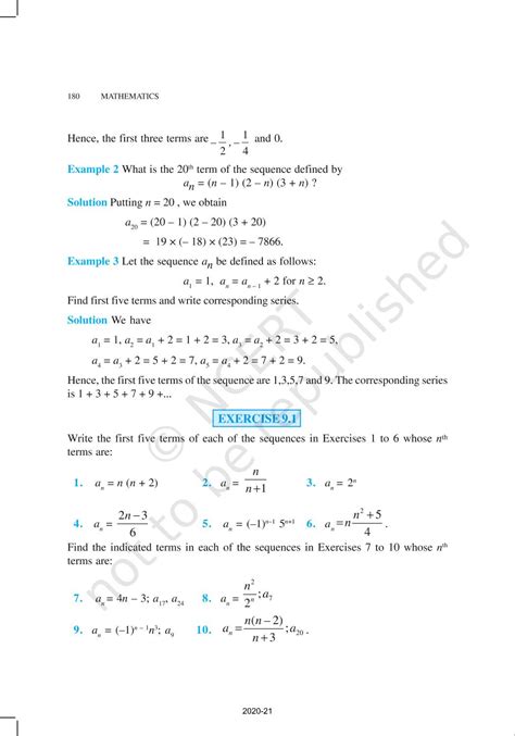 sequences and series ncert book of class 11 mathematics