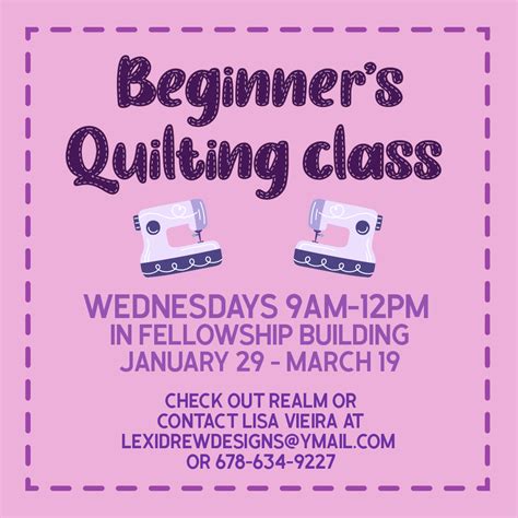 Beginners Quilting Class Ivy Creek Baptist Church