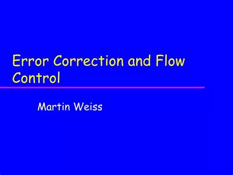 Error Correction Control Definition At David Delarosa Blog