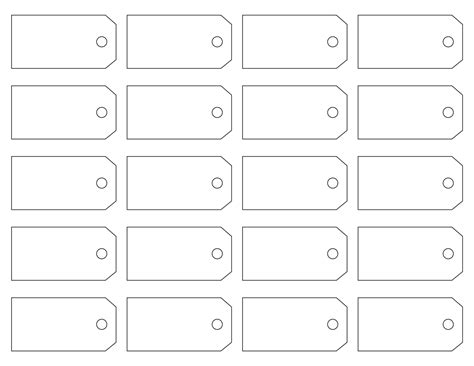 Blank Price Tag Template