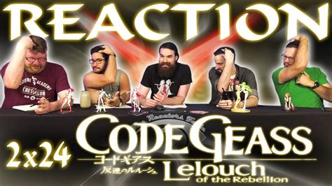 Code Geass 2x24 Reaction The Grip Of Damocles Youtube