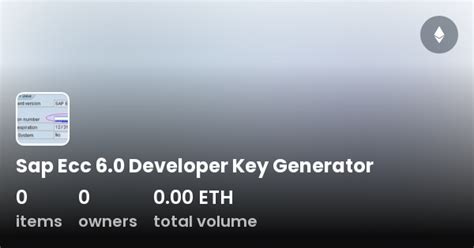 Sap Ecc 60 Developer Key Generator Collection Opensea