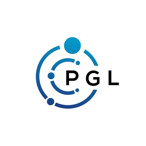 Pgl Letter Technology Logo Design On White Background Pgl Creative