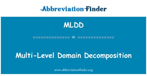 Mldd ย่อมาจาก แยกส่วนประกอบของโดเมนหลายระดับ Multi Level Domain