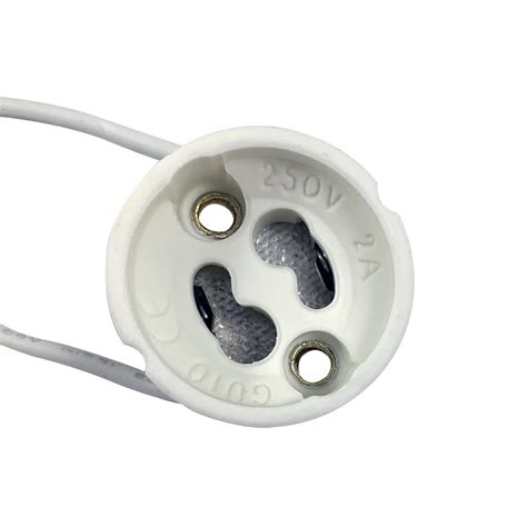 Gu10 Ceramic Socket For Light Bulbs With Gu10 Twist And Lock Base Bulbamerica