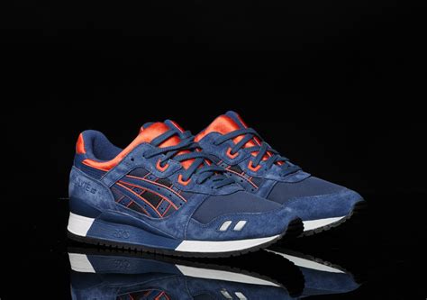 Asics Gel Lyte Iii Navy Orange Sole Collector