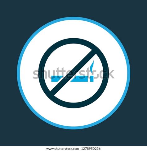 Do Not Smoke Icon Colored Symbol Stock Vector Royalty Free 1278950236
